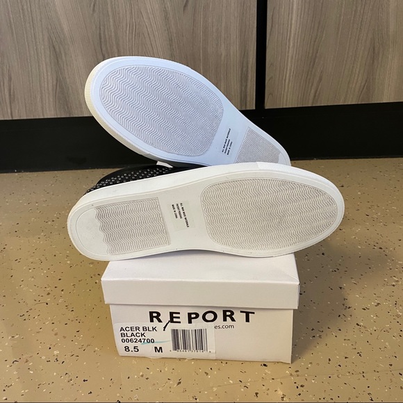 Report | Shoes | New Nib Report Acer Blackwhite Slip On Sneakers | Poshmark